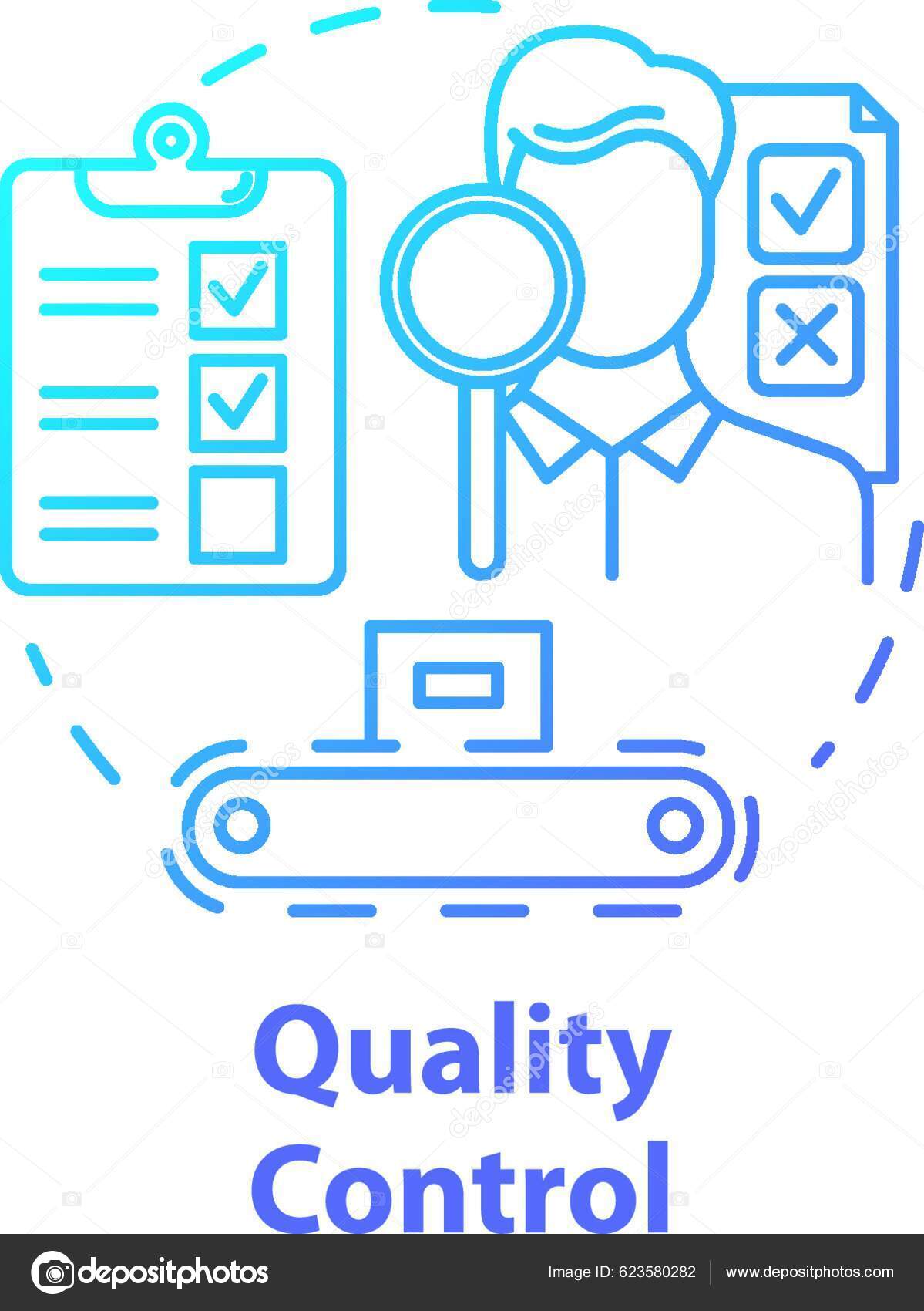 Quality Control Concept Icon Characteristics Monitoring Check Product ...