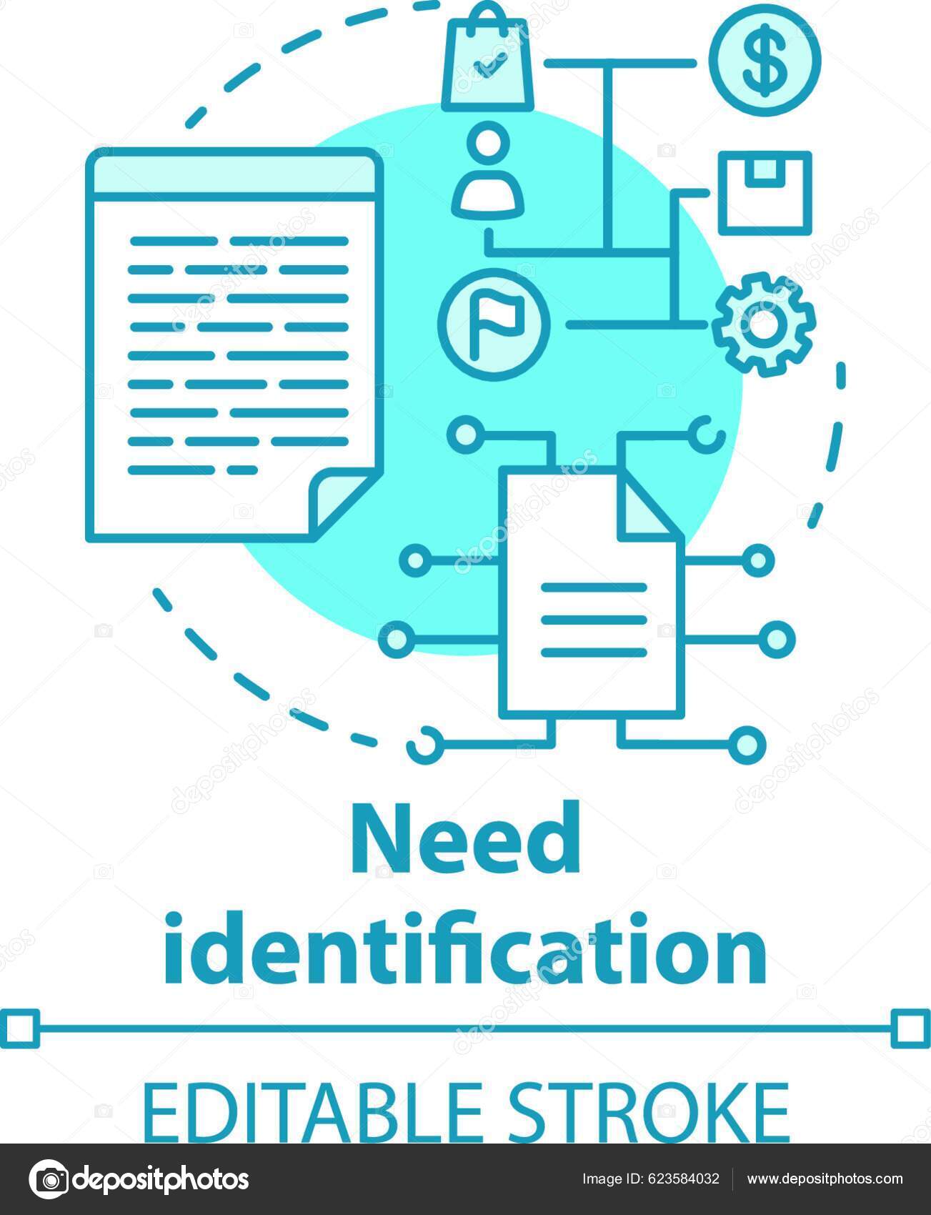Need Identification Concept Icon Market Consumer Analysis Business Plan ...