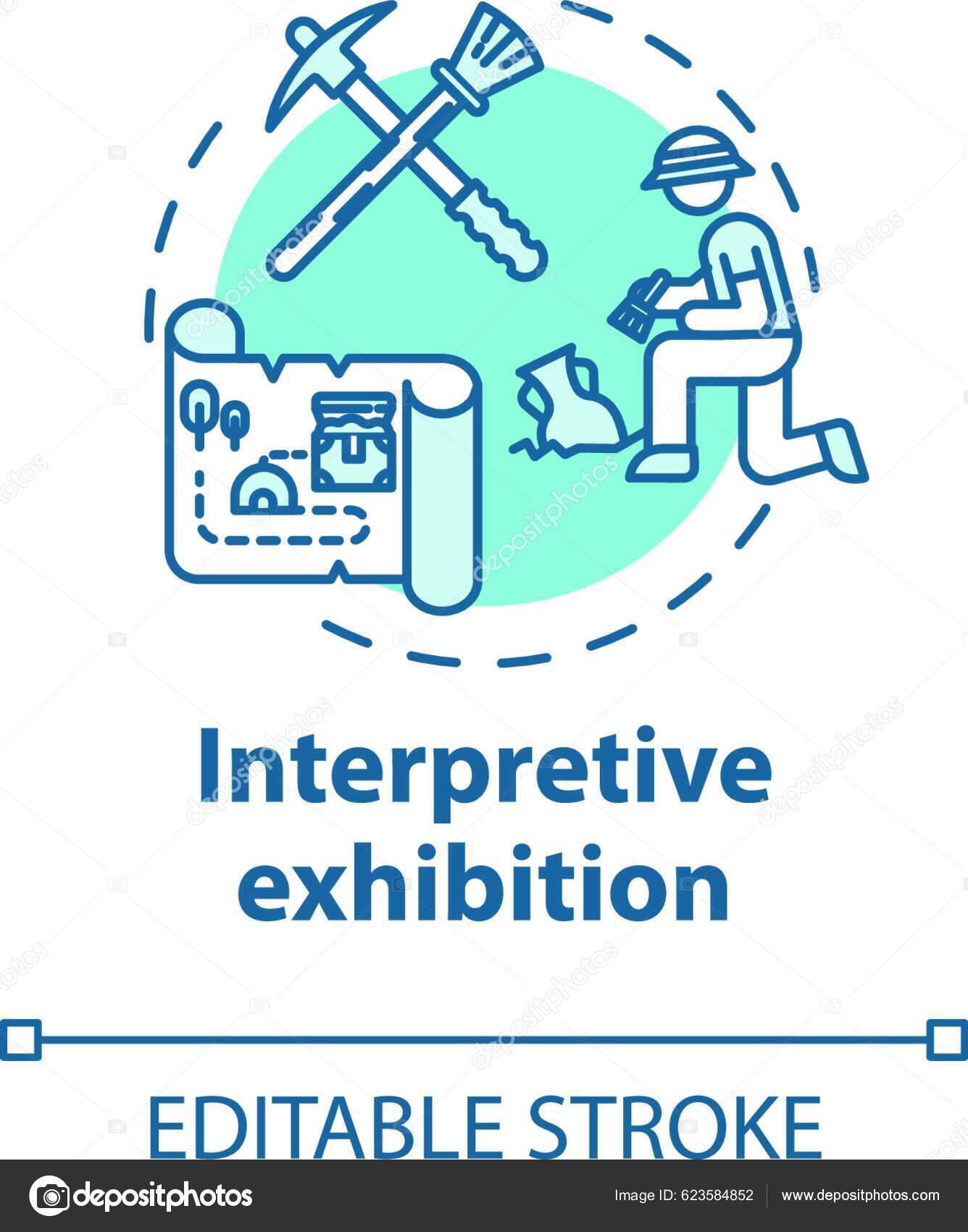 Interpretive Exhibition Concept Icon Archeology Anthropology Ancient ...