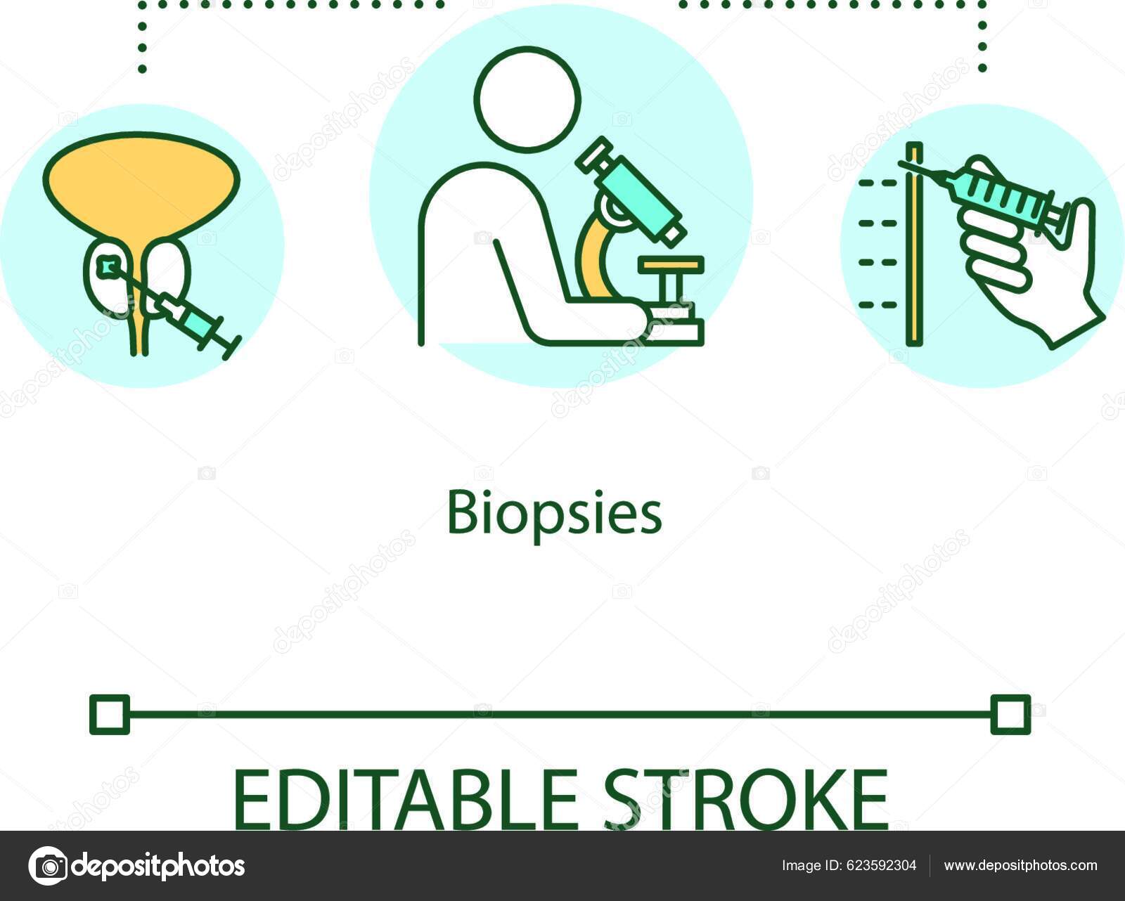 Biopsies Concept Icon Cancer Diagnostic Idea Thin Line Illustration ...