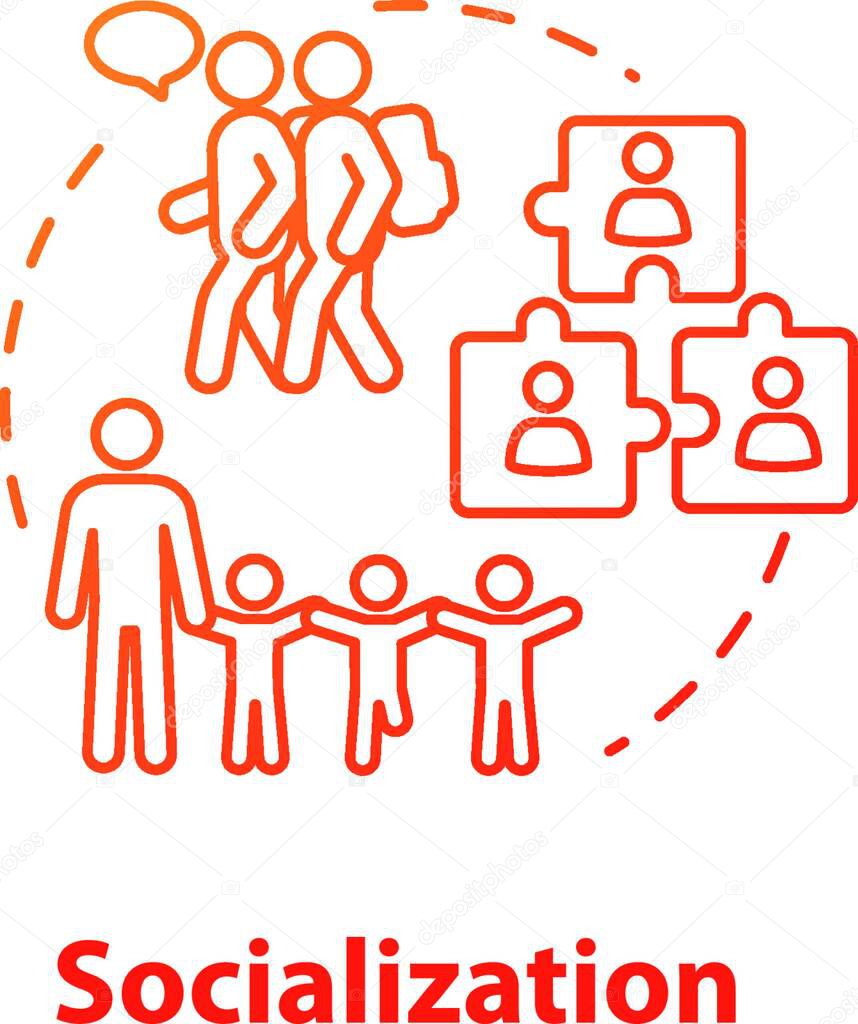 "Icono del concepto de socialización. Diversidad en el grupo escolar ...