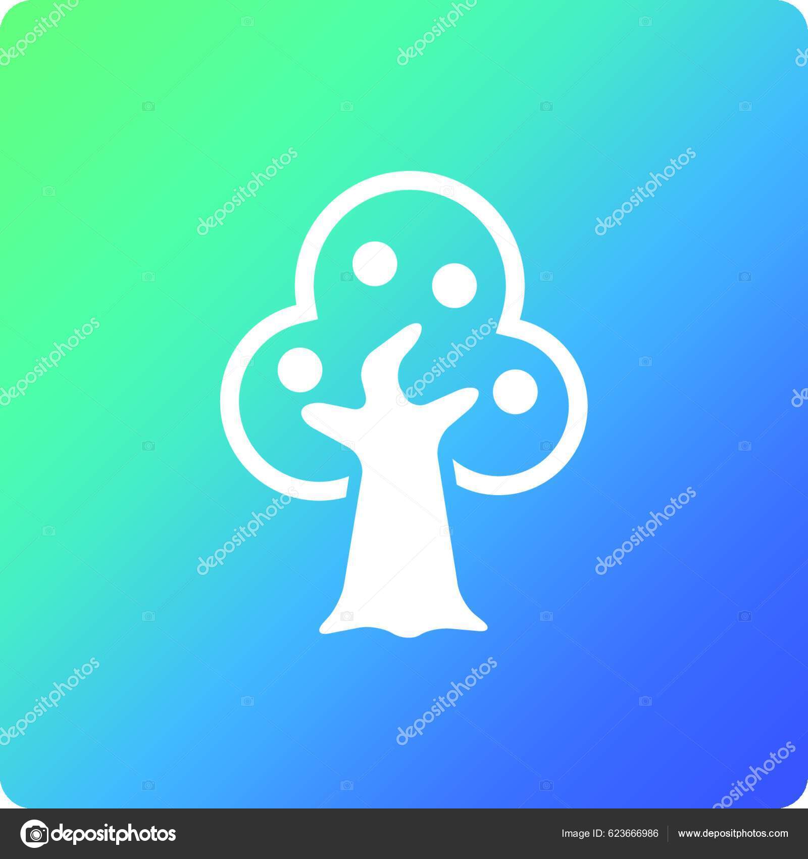 Fruit Tree Vector Icon Fruit Tree Single Web Icon Trendy Stock Vector ...