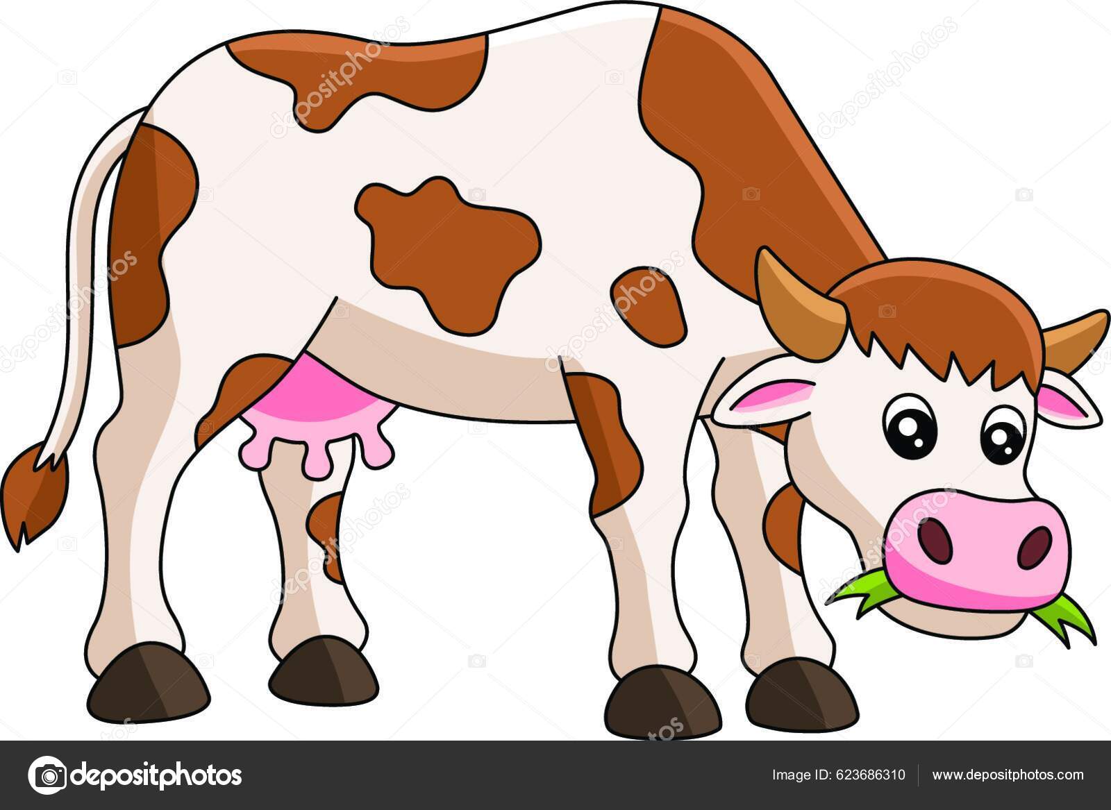 Obrázek Barevného Kliparta Krávy Stock Vector od © YAY_Images 623686310