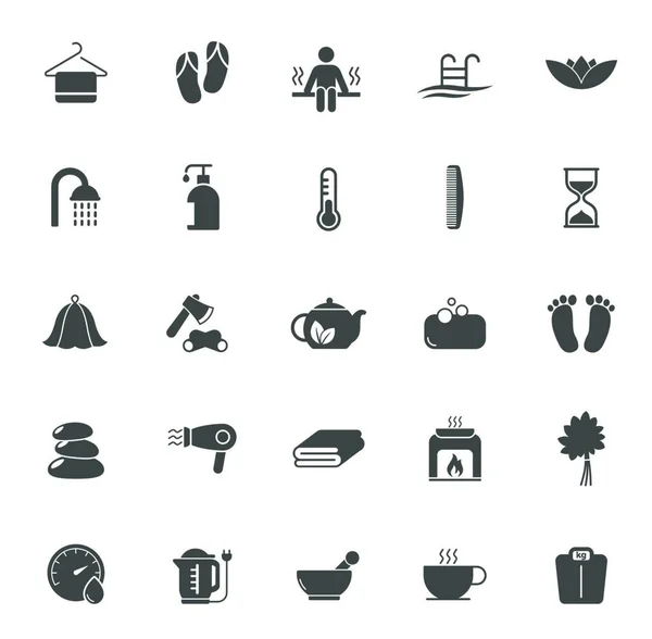 Spa Sauna Silhouette Vector Icons Isolated White Spa Sauna Icon Stock ... Spa Sauna Silhouette Vector Icons Isolated White Spa Sauna Icon Stock ...