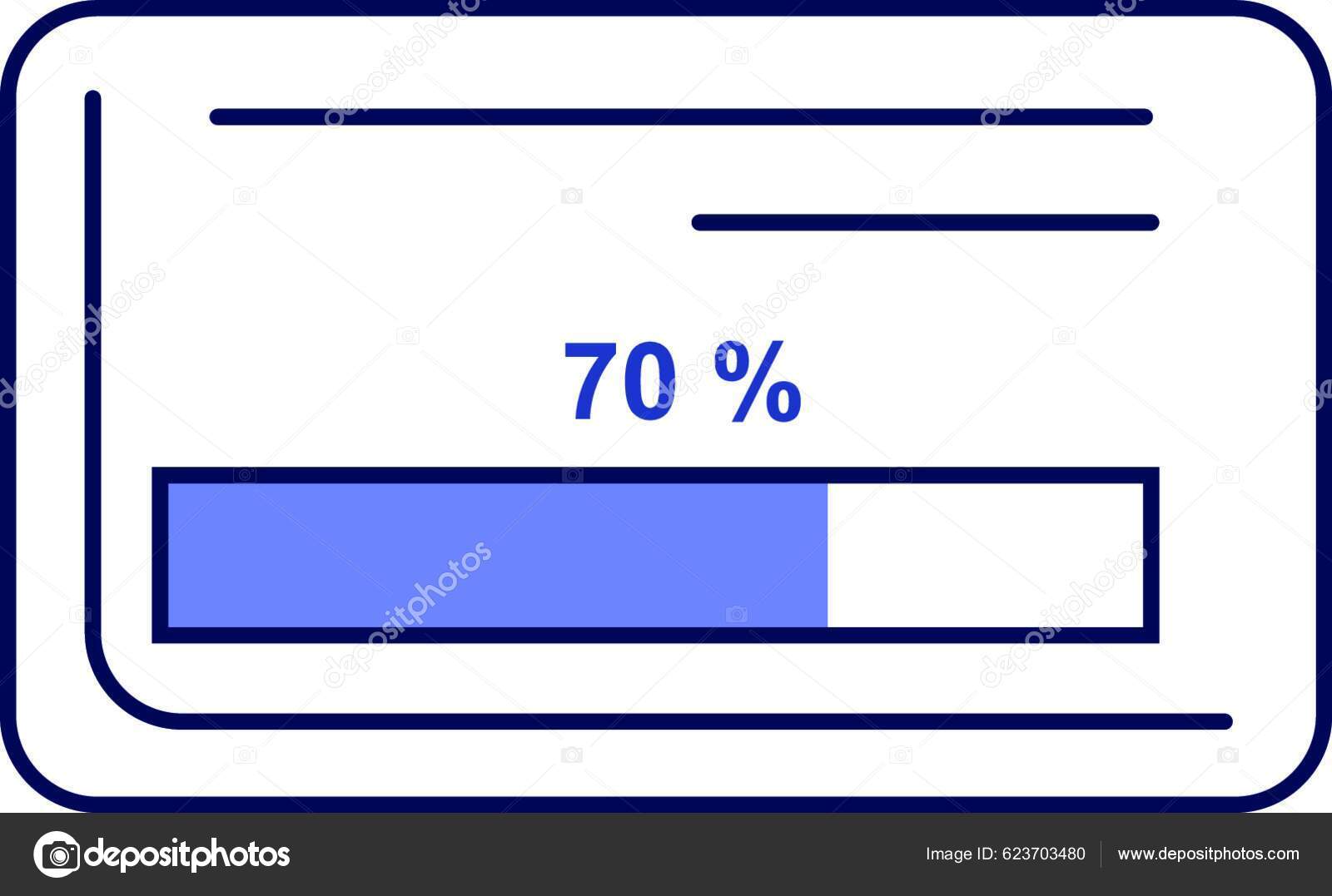 Progress Bar Frame Loading Indicator Icon Dashboard Element Stock Vector By ©yay Images 623703480