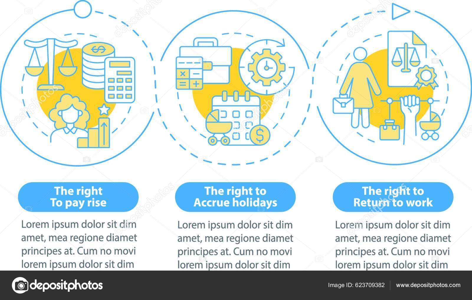 Matrenity Leave Worker Rights Vector Infographic Template Vector de ...