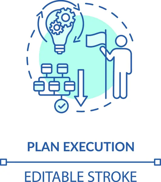Ícone Conceito Execução Plano Vetor de ©YAY_Images 623735896