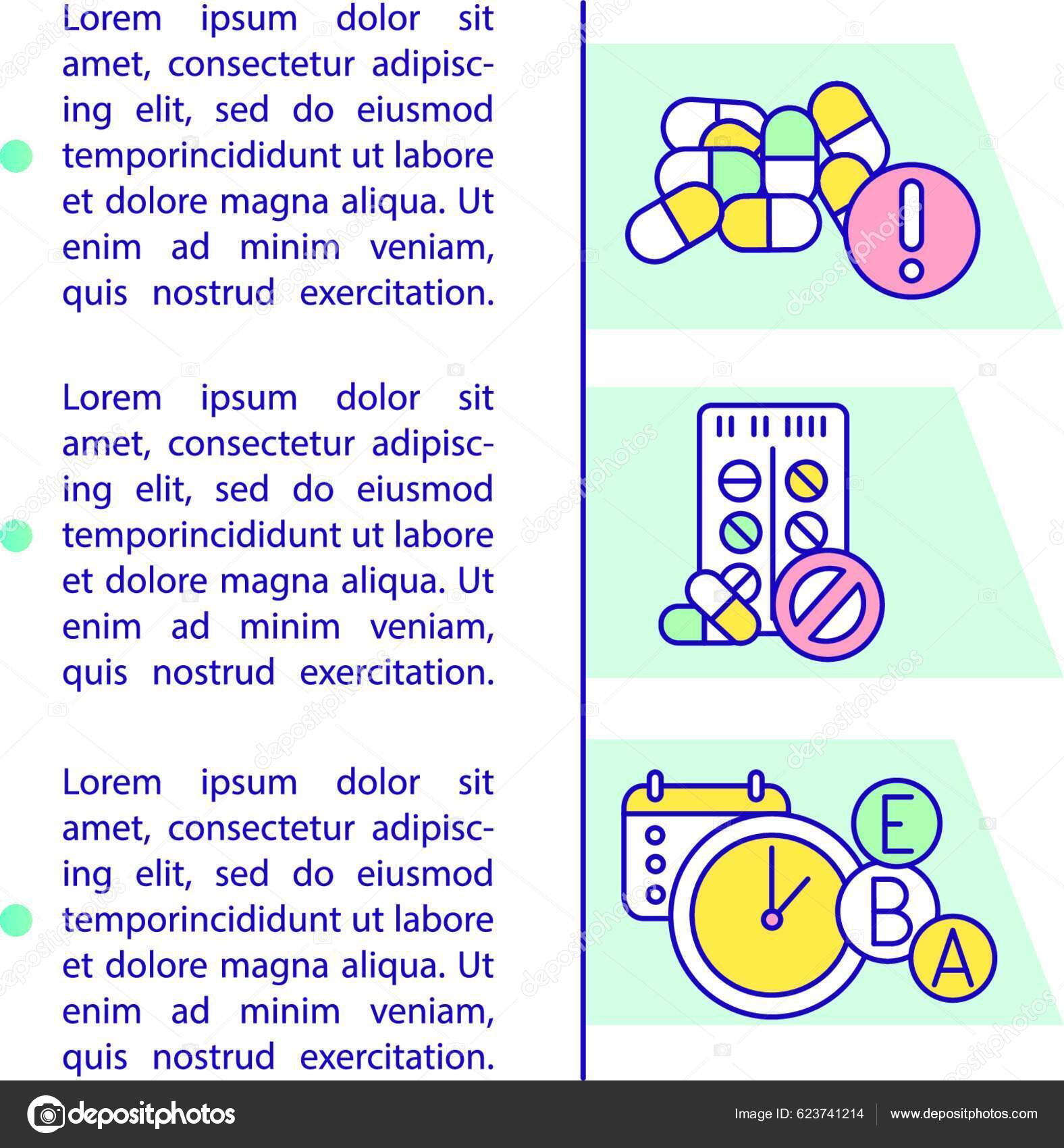 Daily Intake Supplements Concept Icon Text Stock Vector by ©YAY_Images ...