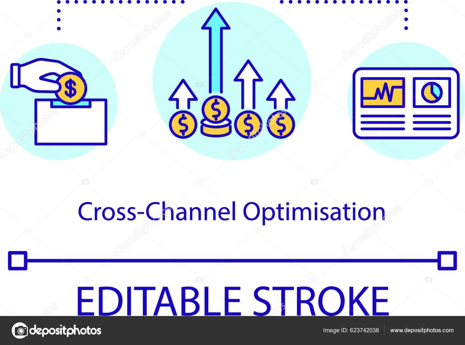 Cross Channel Optimization Concept Icon Stock Vector by ©YAY_Images ...