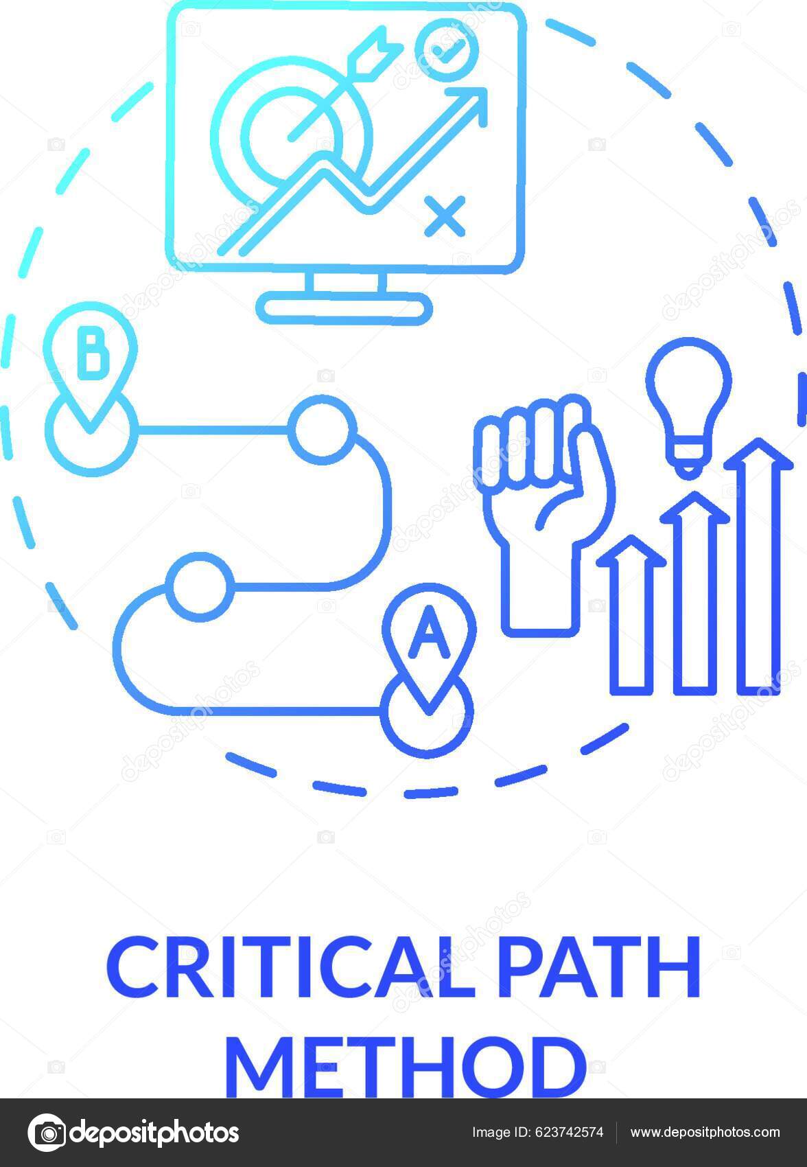 Icono Concepto Método Ruta Crítica Vector de stock #623742574 de ©YAY ...