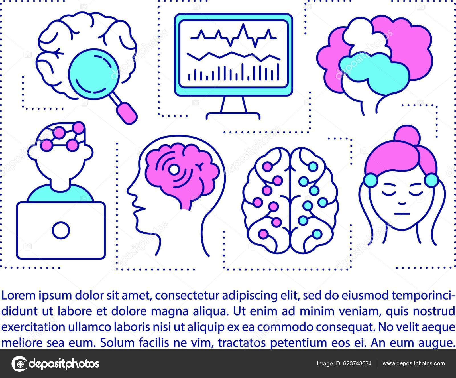 Brain Research Concept Icon Text Stock Vector by ©YAY_Images 623743634