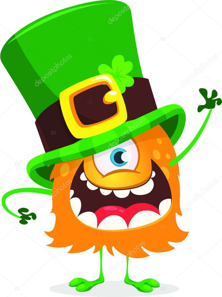 "Ilustración vectorial del duende monstruo" 2024