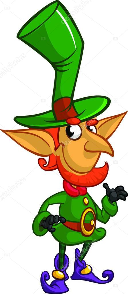 Caricatura Personaje Duende Ilustración Vectorial Aislada Vector de ...
