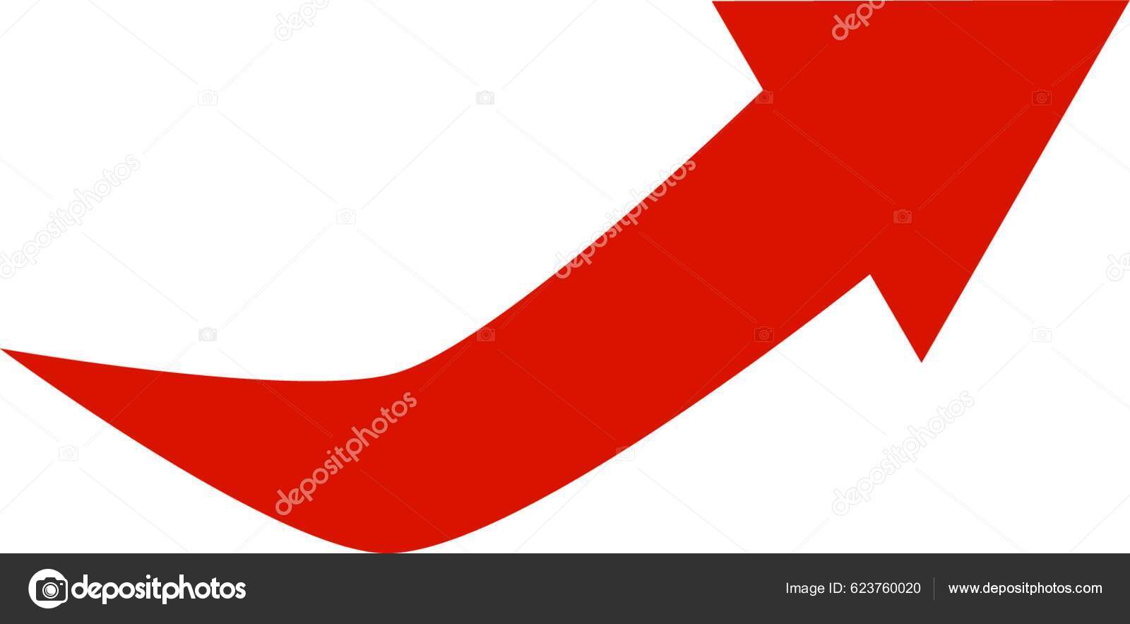 Ícone Seta Vermelha Para Subir Vetor Vetor de ©YAY_Images 623760020
