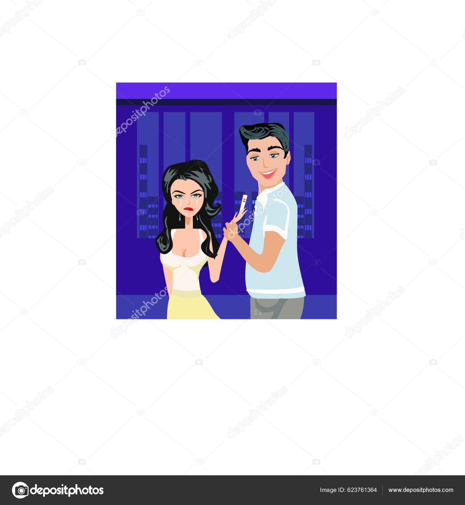 Crying Girl Positive Pregnancy Test Stock Vector Image by ©YAY_Images ...