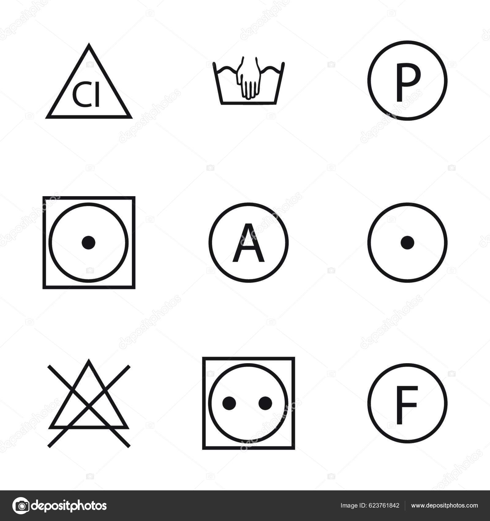 Vector Washing Signs Icons Set Stock Vector by ©YAY_Images 623761842