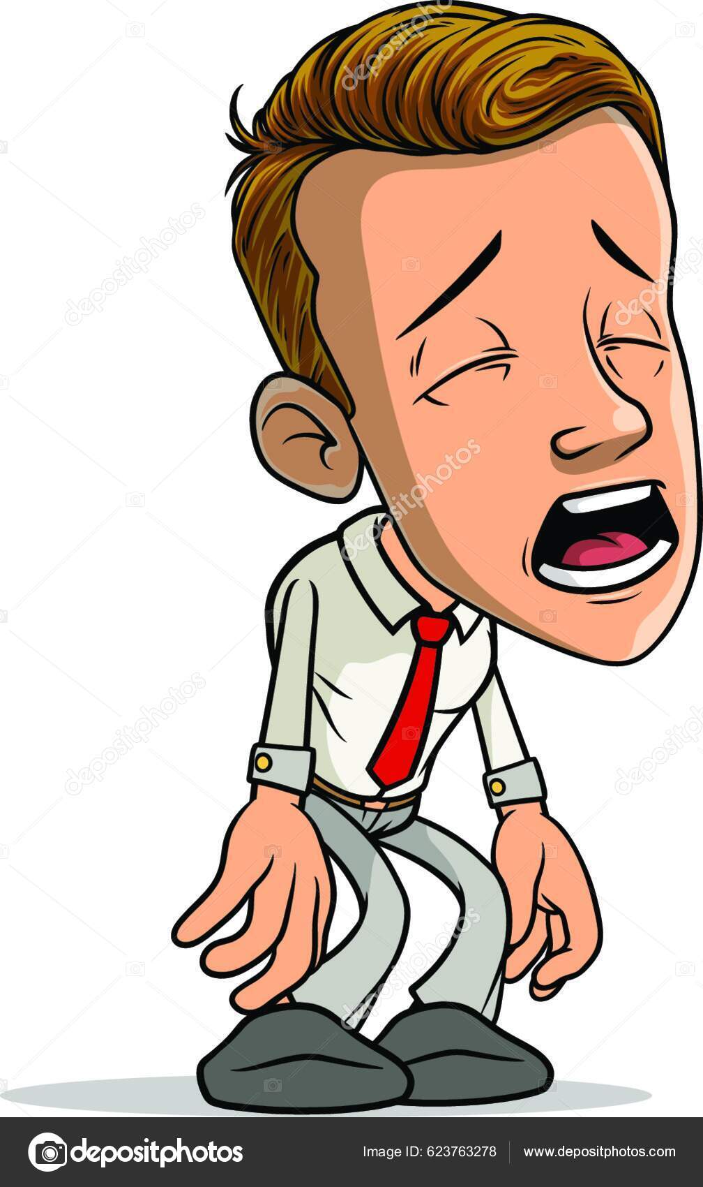 Kartun Lucu Anak Laki Laki Lelah Tidur Vektor Stok oleh ©YAY_Images ...