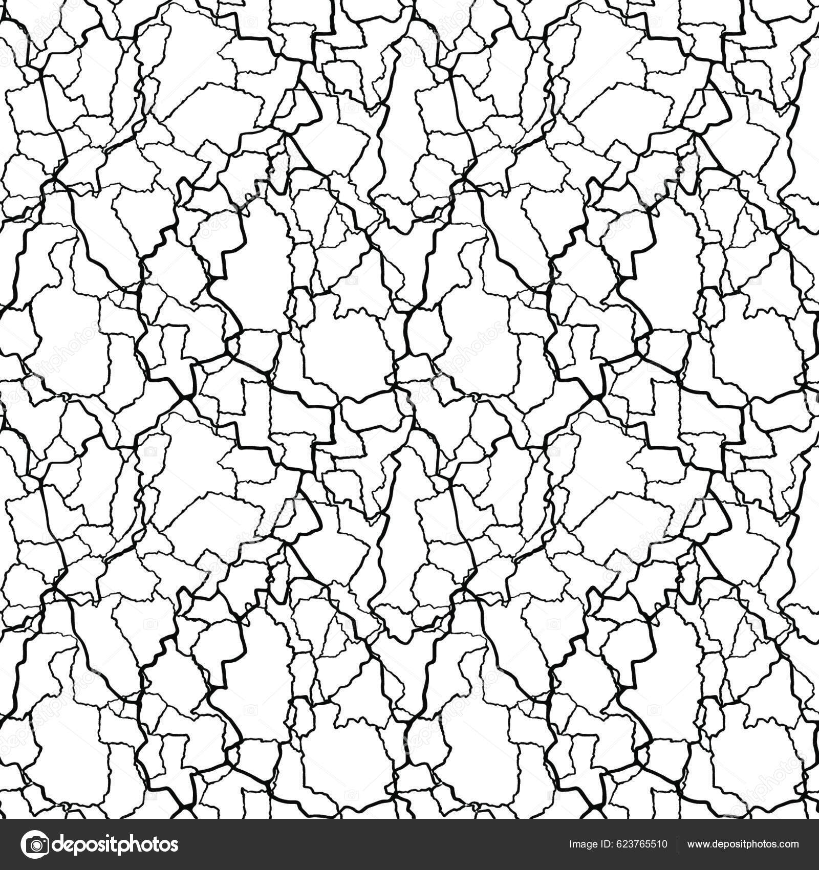 Kintsugi Art Seamless Pattern Splinters Different Shards Fragments Thin ...