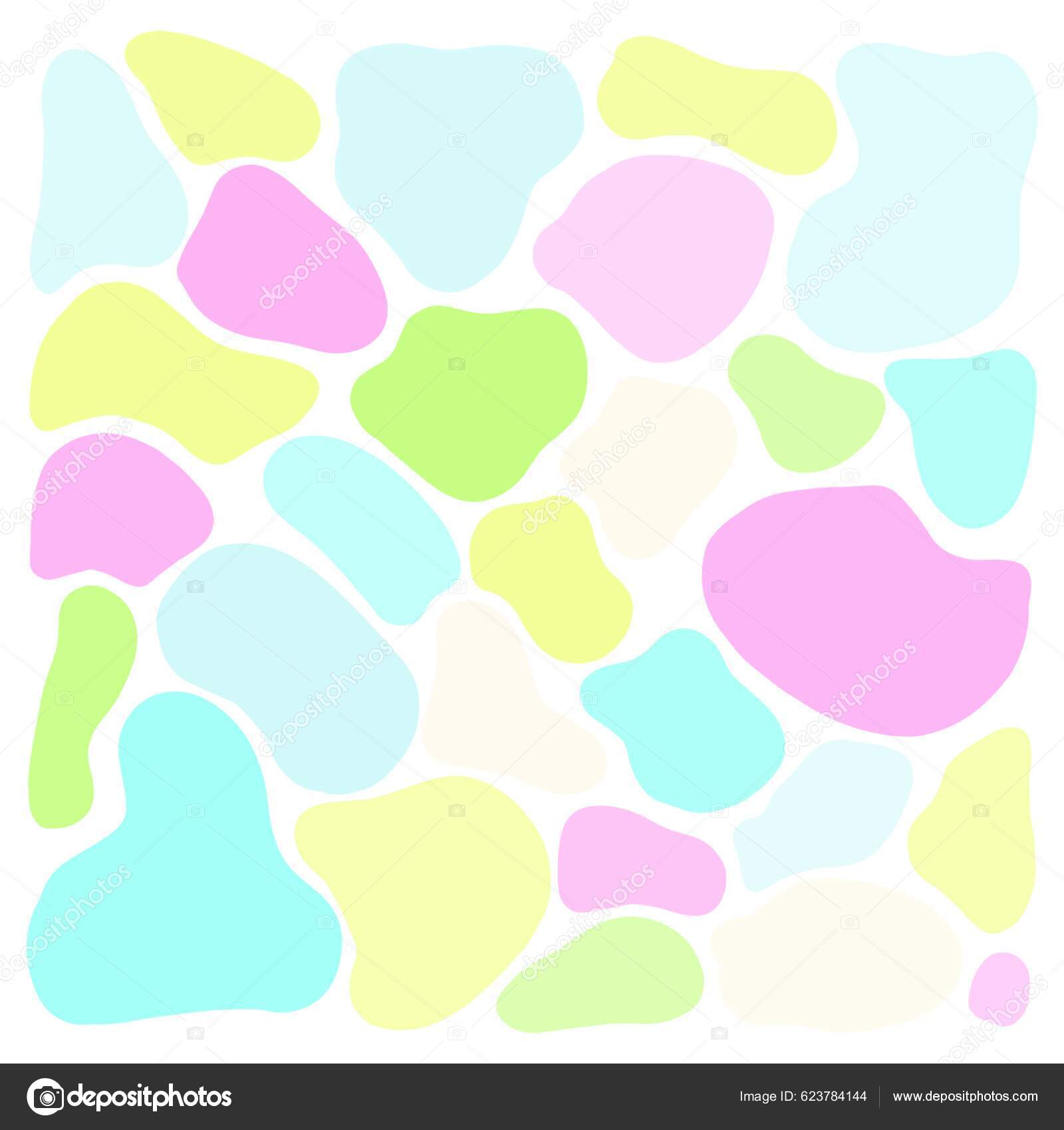 Vector Pastel Colors Various Abstract Shapes Cute Boho Nursery Clipart ...