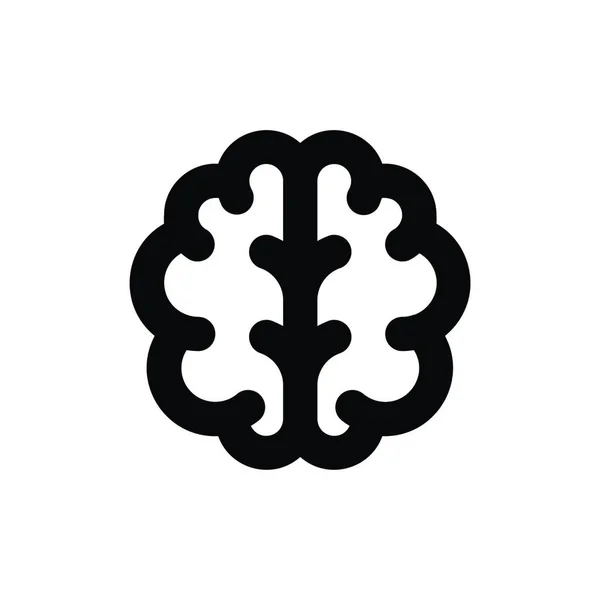 Silhouette Hjerne Side Profil Black Outline Stencil Vector Tegning ...