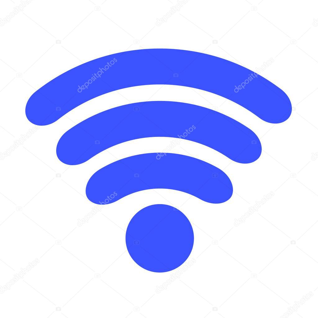 Icono de Wi-Fi. Símbolo de red inalámbrica para conexión a Internet ...
