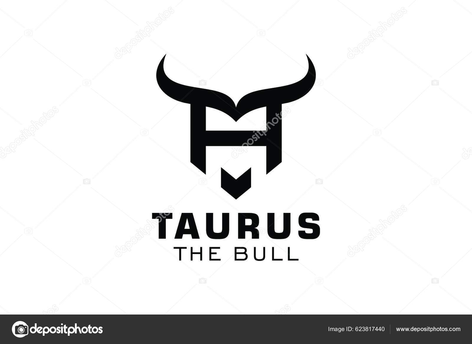 Buchstabe Logo Stier Logo Stier Logo Monogramm Logo Design Template ...