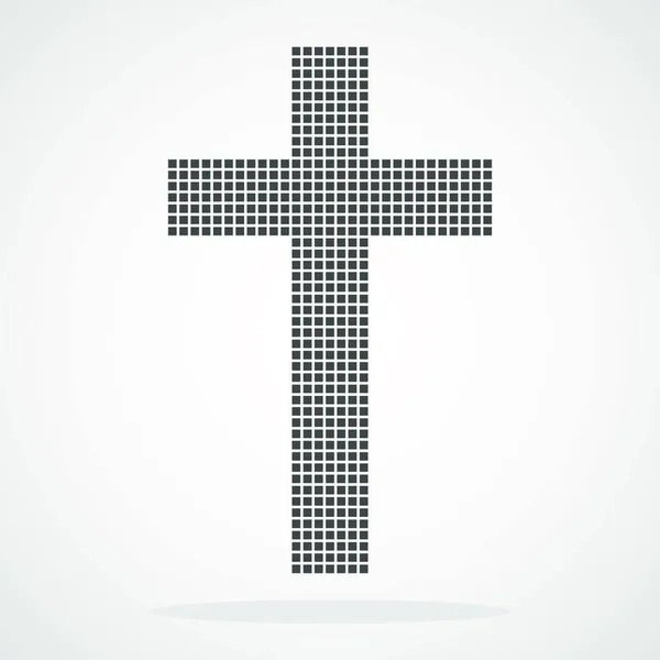 Pixel Art Design Christian Cross Illustration Vectorielle Vecteur par ...
