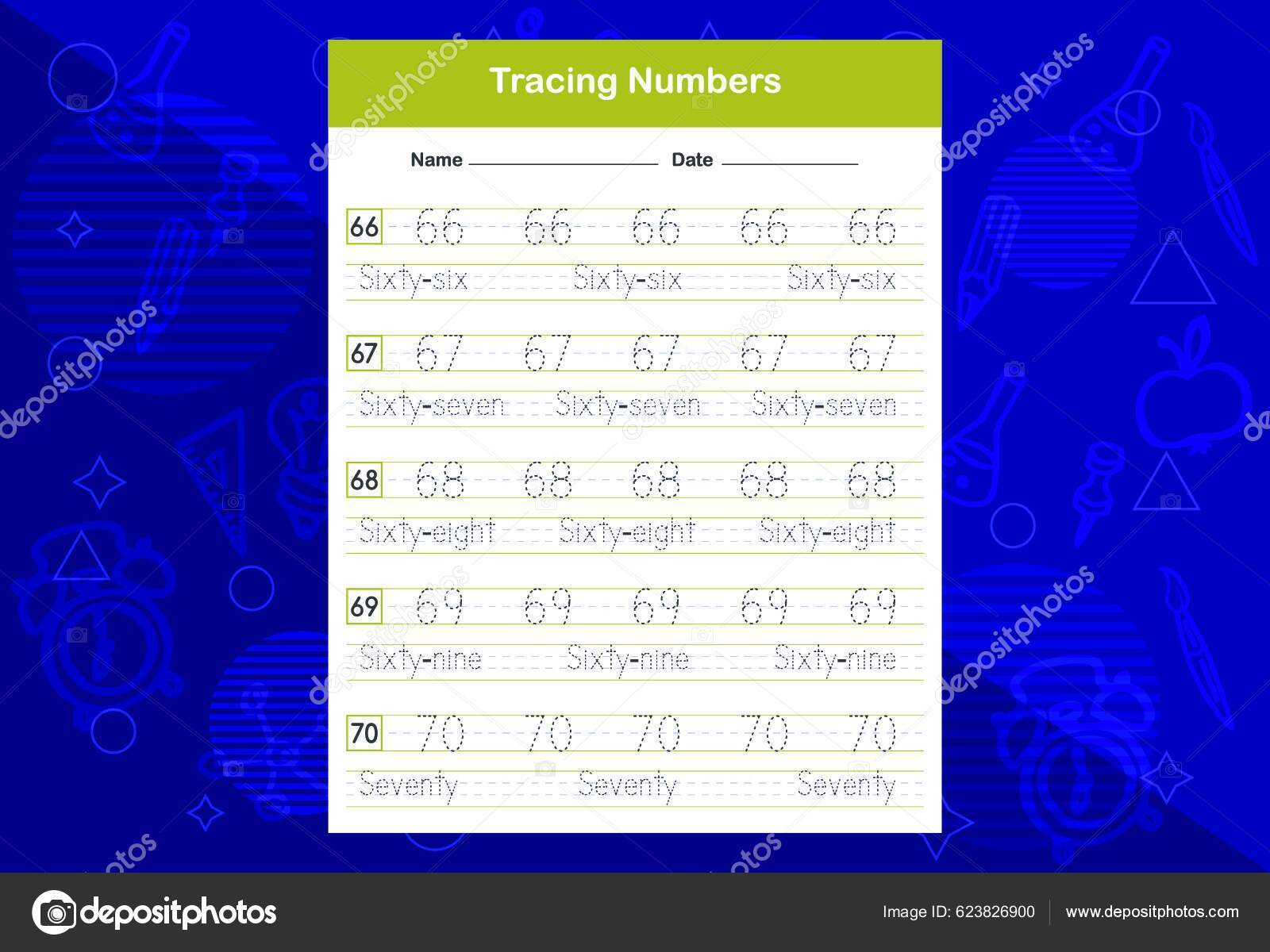 Tracing Numbers Worksheets Educational Worksheet Kids Learn Numbers ...