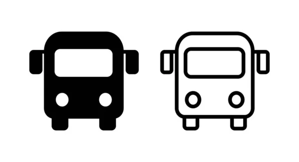 Ilustración de vector de icono de bus. señal de autobús y símbolo ...