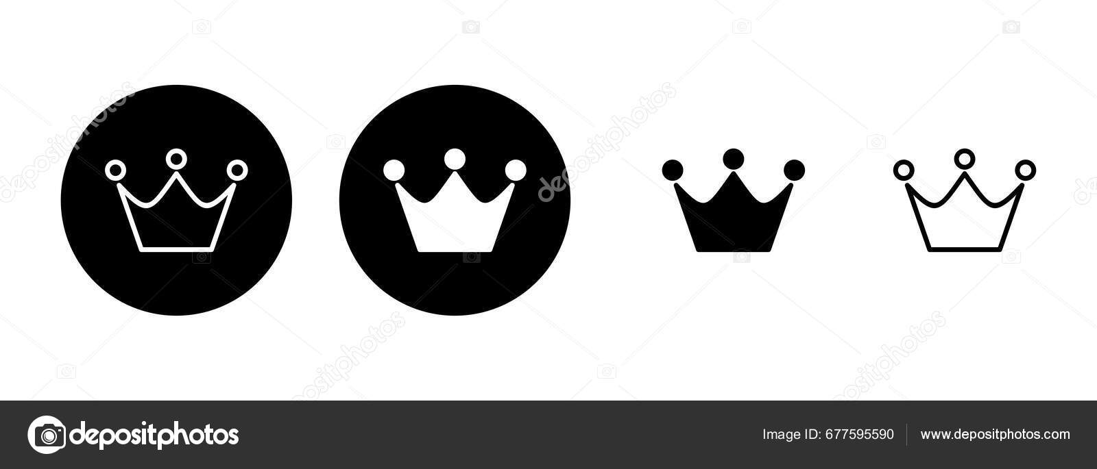 Crown Icon Set Illustration Crown Sign Symbol Stock Vector by ©OLIVEIA ...