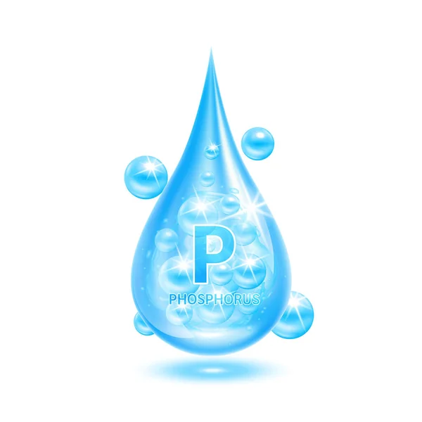 Minerals Copper Water Drop Blue Vitamins Complex Scientific Medical ...