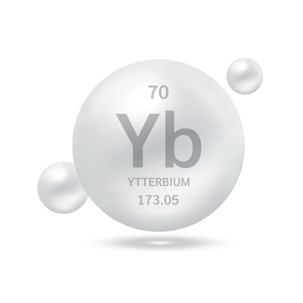 Ytterbium Molecule Models Silver Chemical Formulas Scientific Element ...