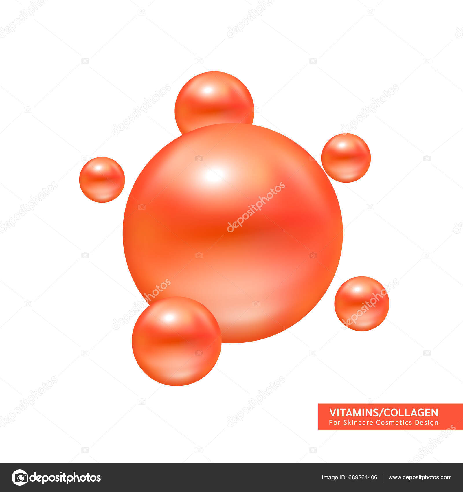 Orange Vitamin Pill Capsule Icon Serum Collagen Essence Vitamins ...