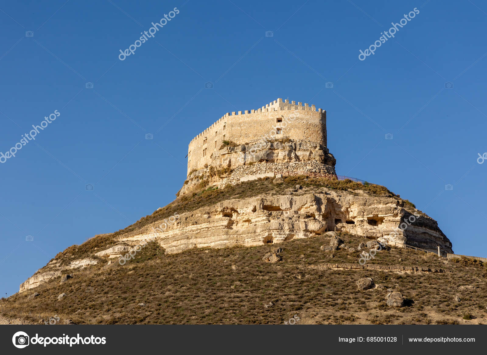 Curiel Duero Spain October 2023 Different Views Medieval Castle Town ...