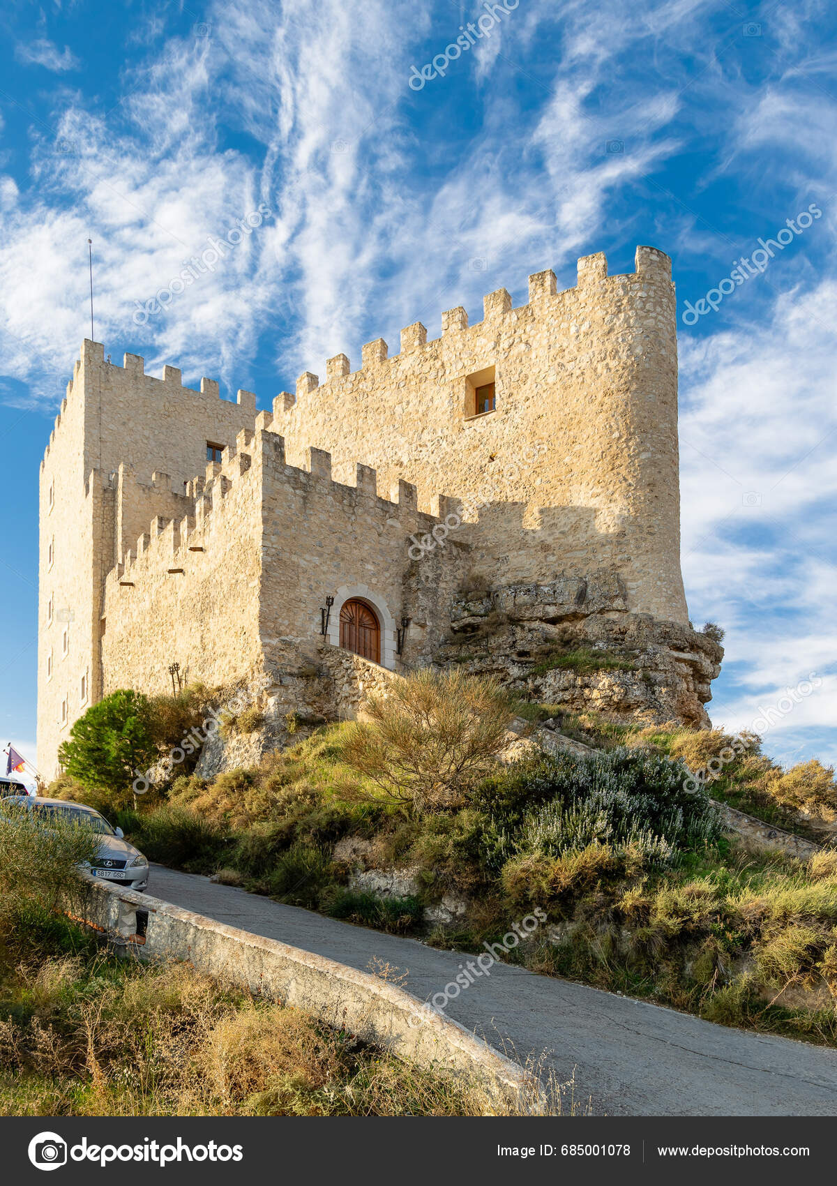 Curiel Duero Spain October 2023 Different Views Medieval Castle Town ...