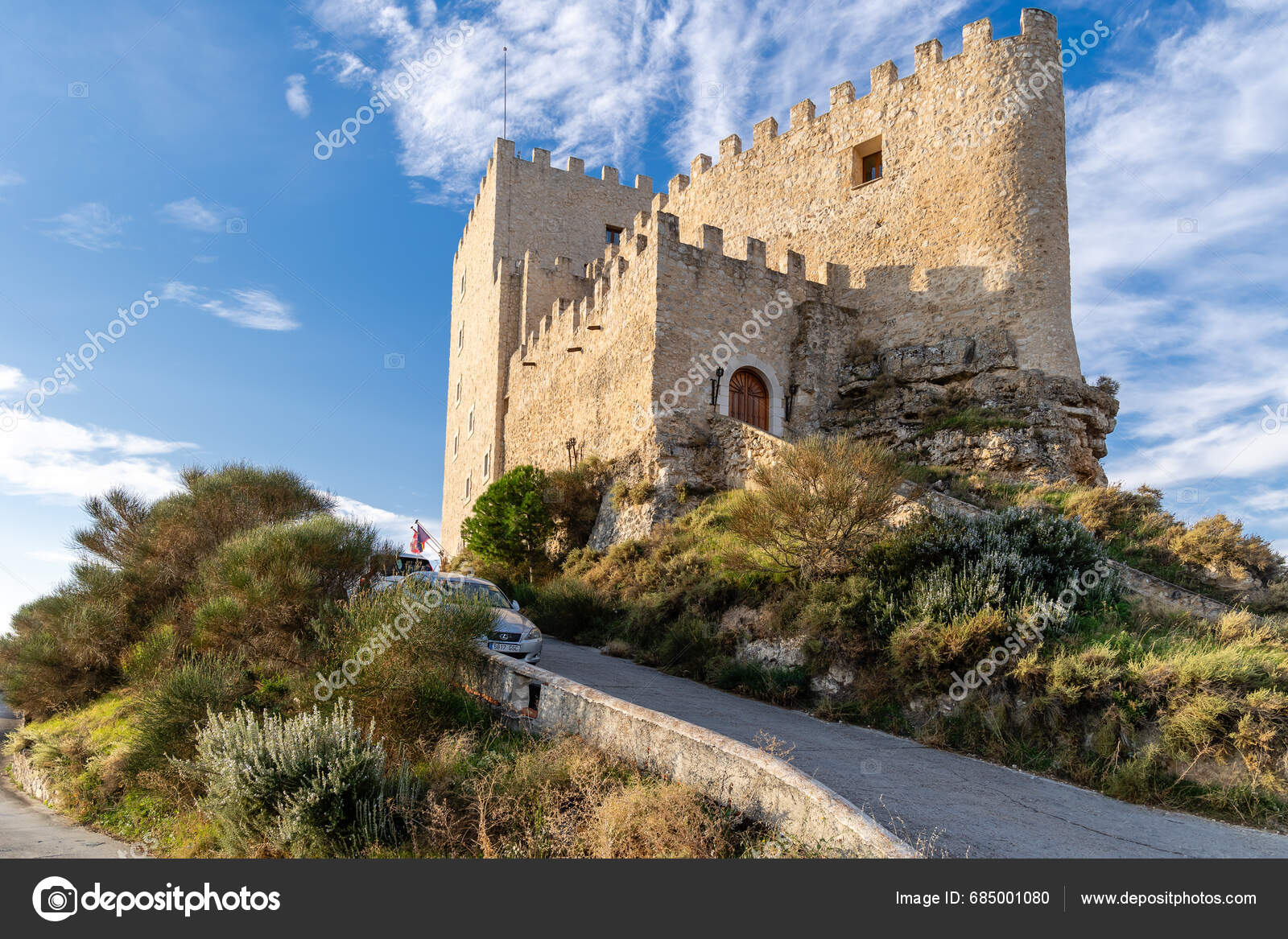 Curiel Duero Spain October 2023 Different Views Medieval Castle Town ...