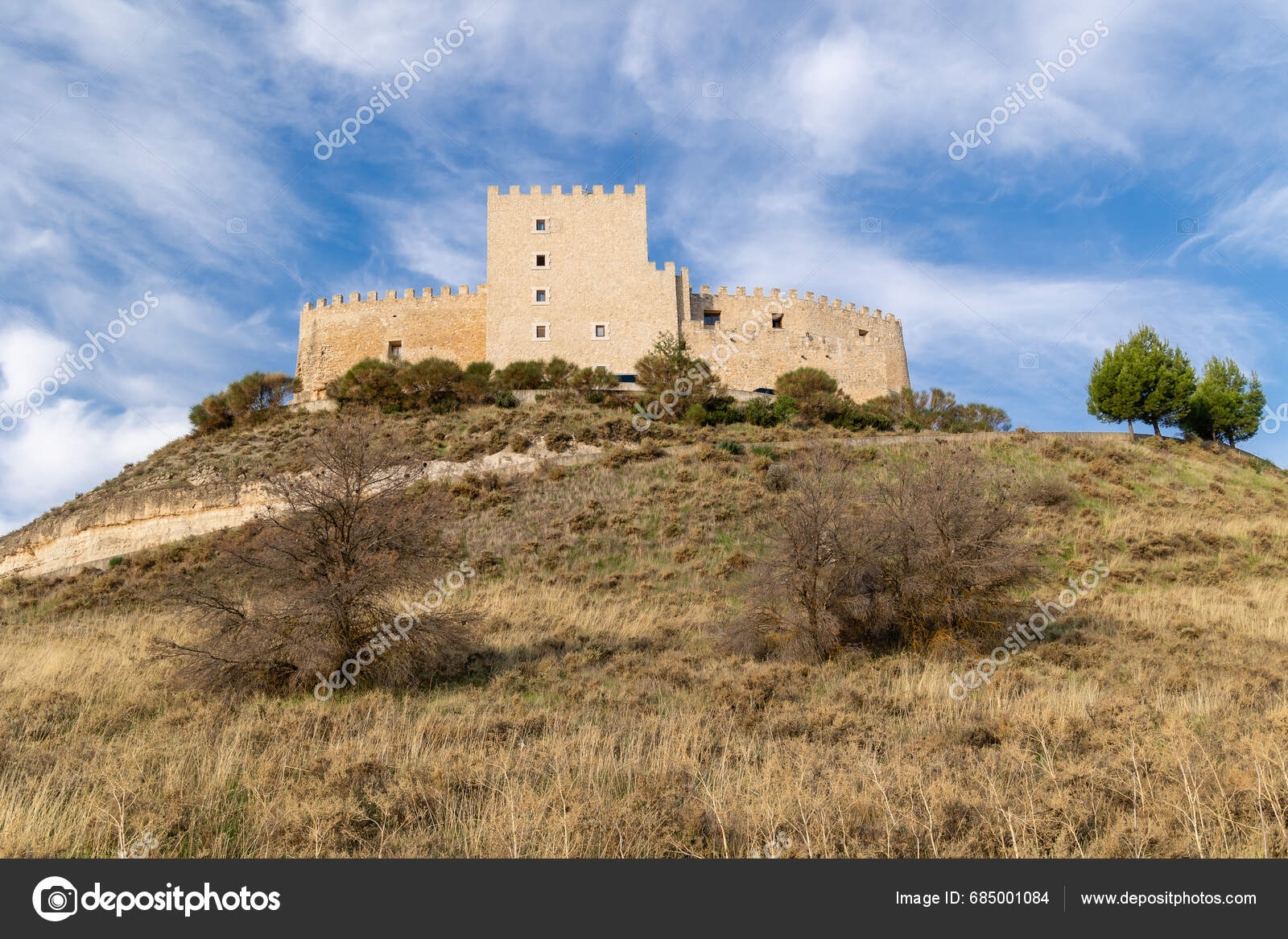 Curiel Duero Spain October 2023 Different Views Medieval Castle Town ...