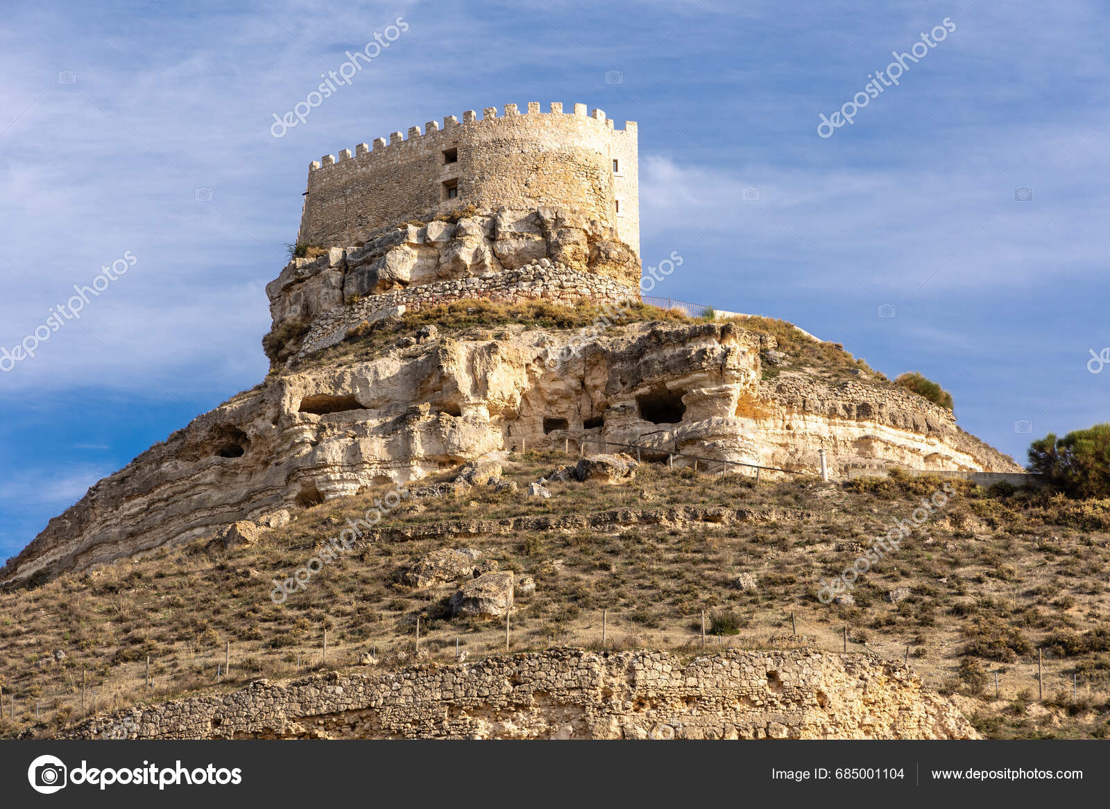Curiel Duero Spain October 2023 Different Views Medieval Castle Town ...