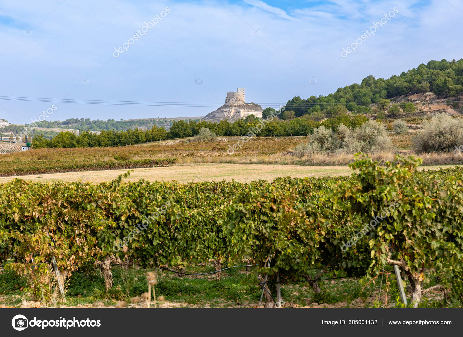 Curiel Duero Spain October 2023 Different Views Medieval Castle Town ...
