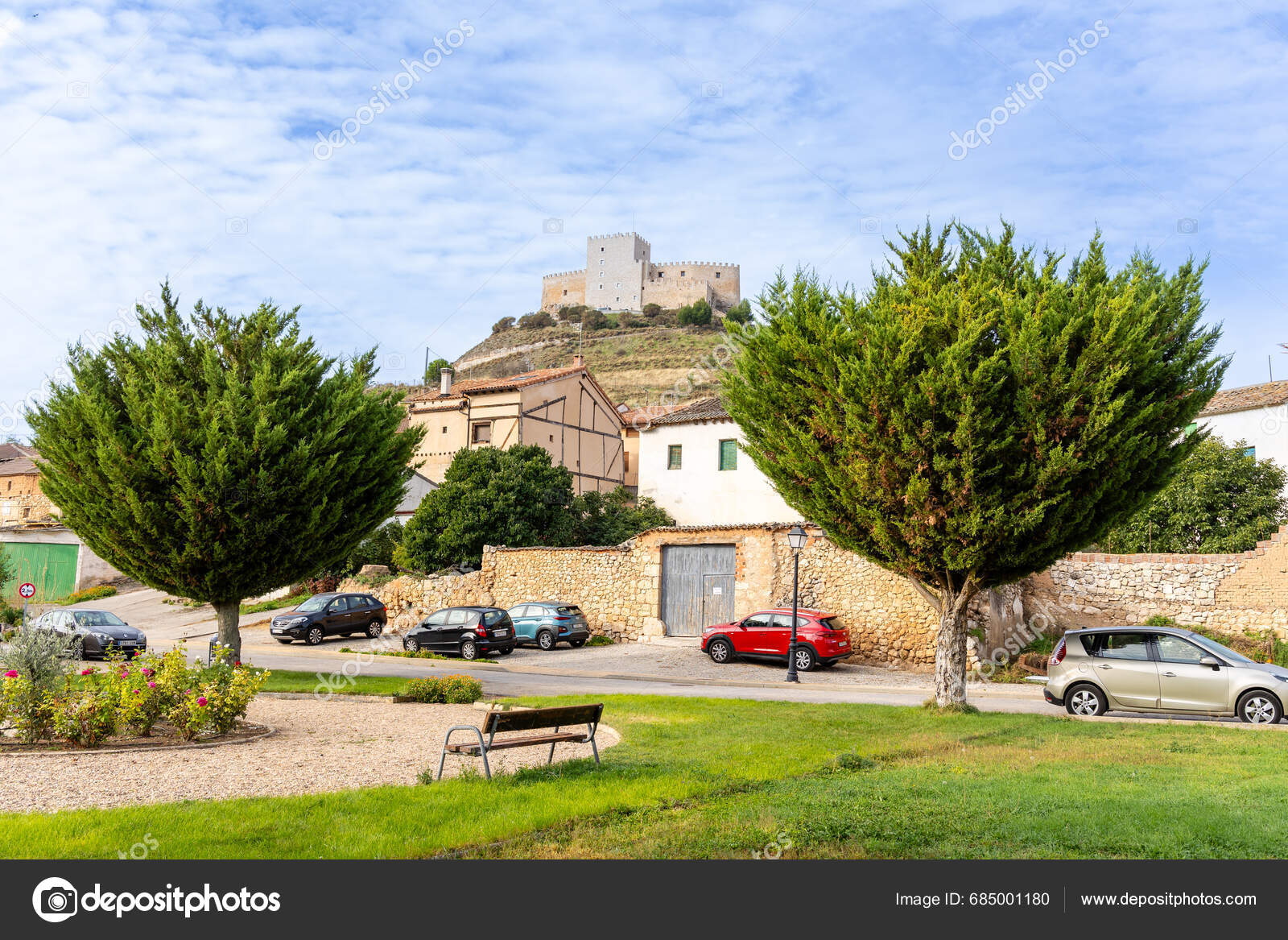 Curiel Duero Spain October 2023 Different Views Medieval Castle Town ...