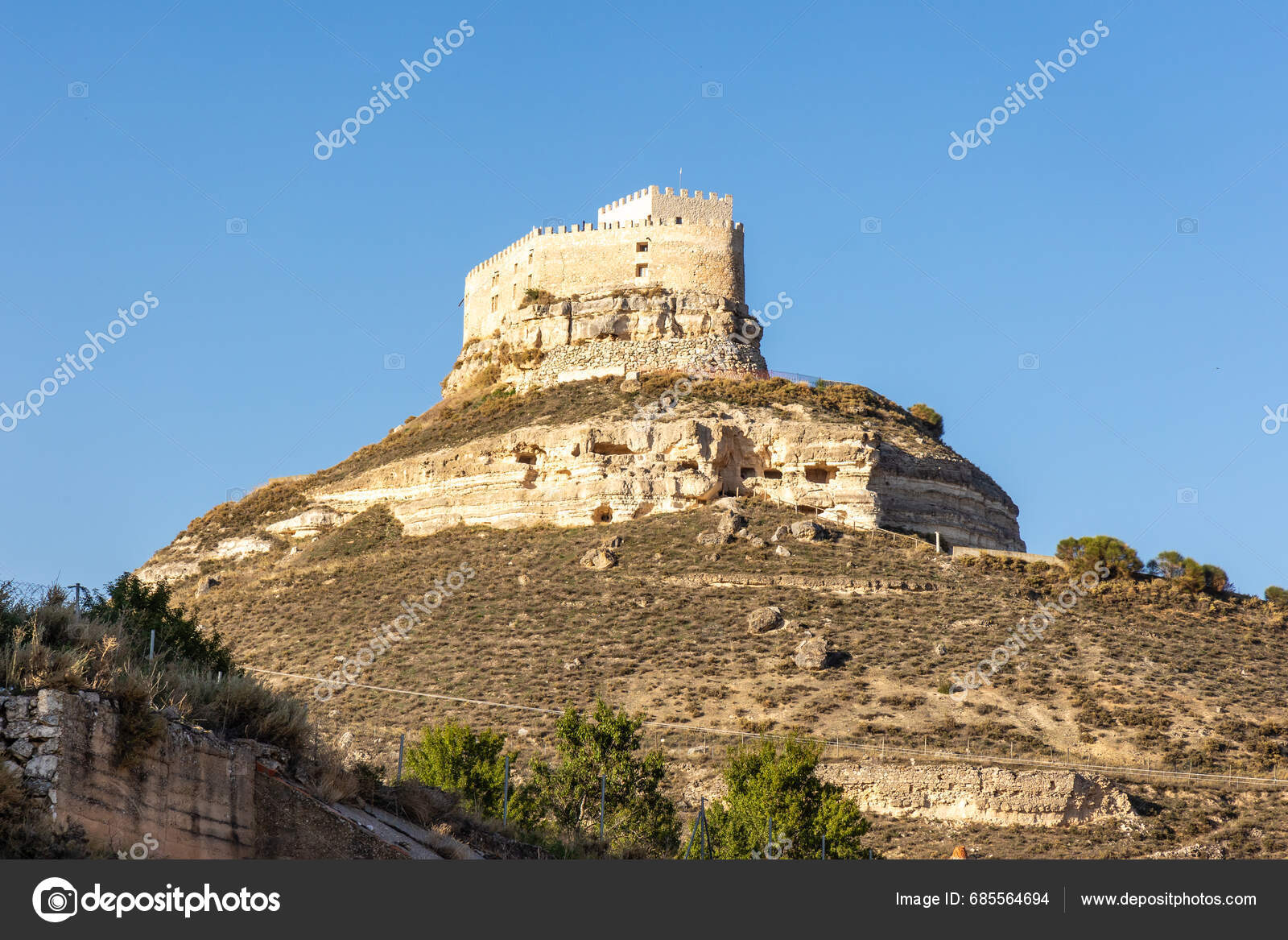 Curiel Duero Spain October 2023 Different Views Medieval Castle Town ...