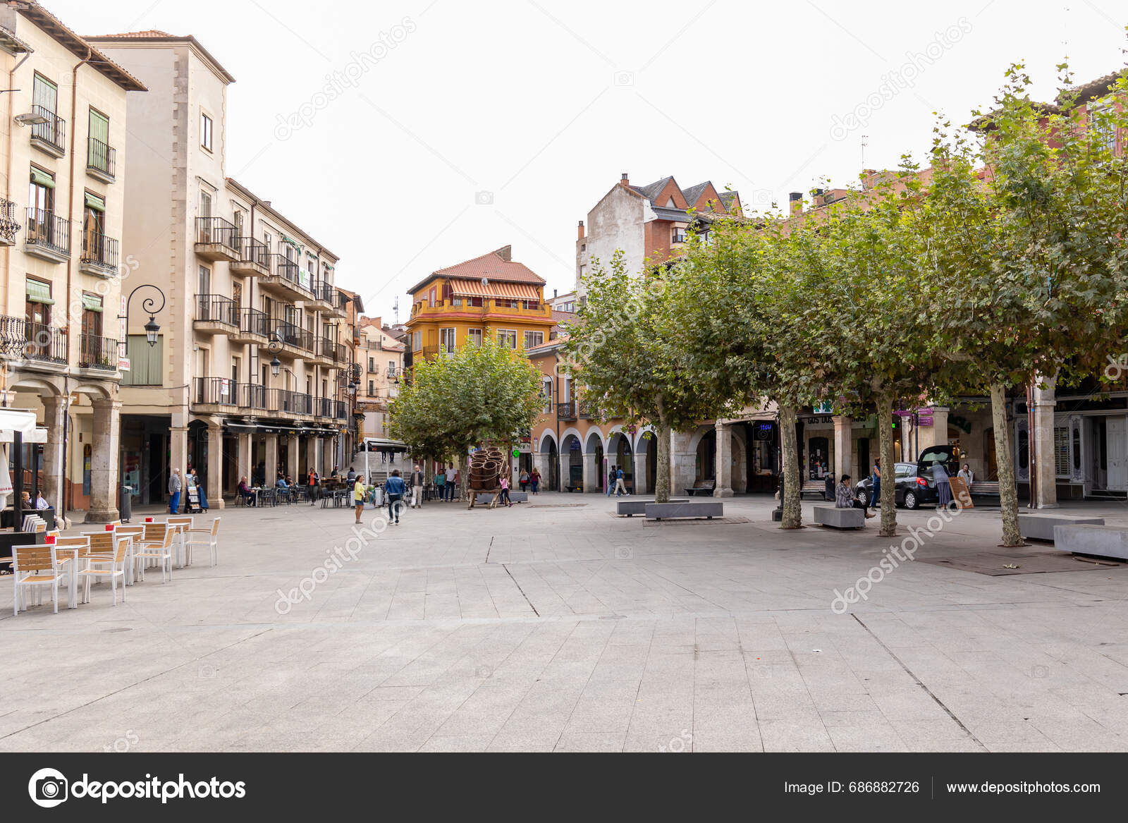 Aranda Duero Spain October 2023 Buildings Historic Center City Aranda ...