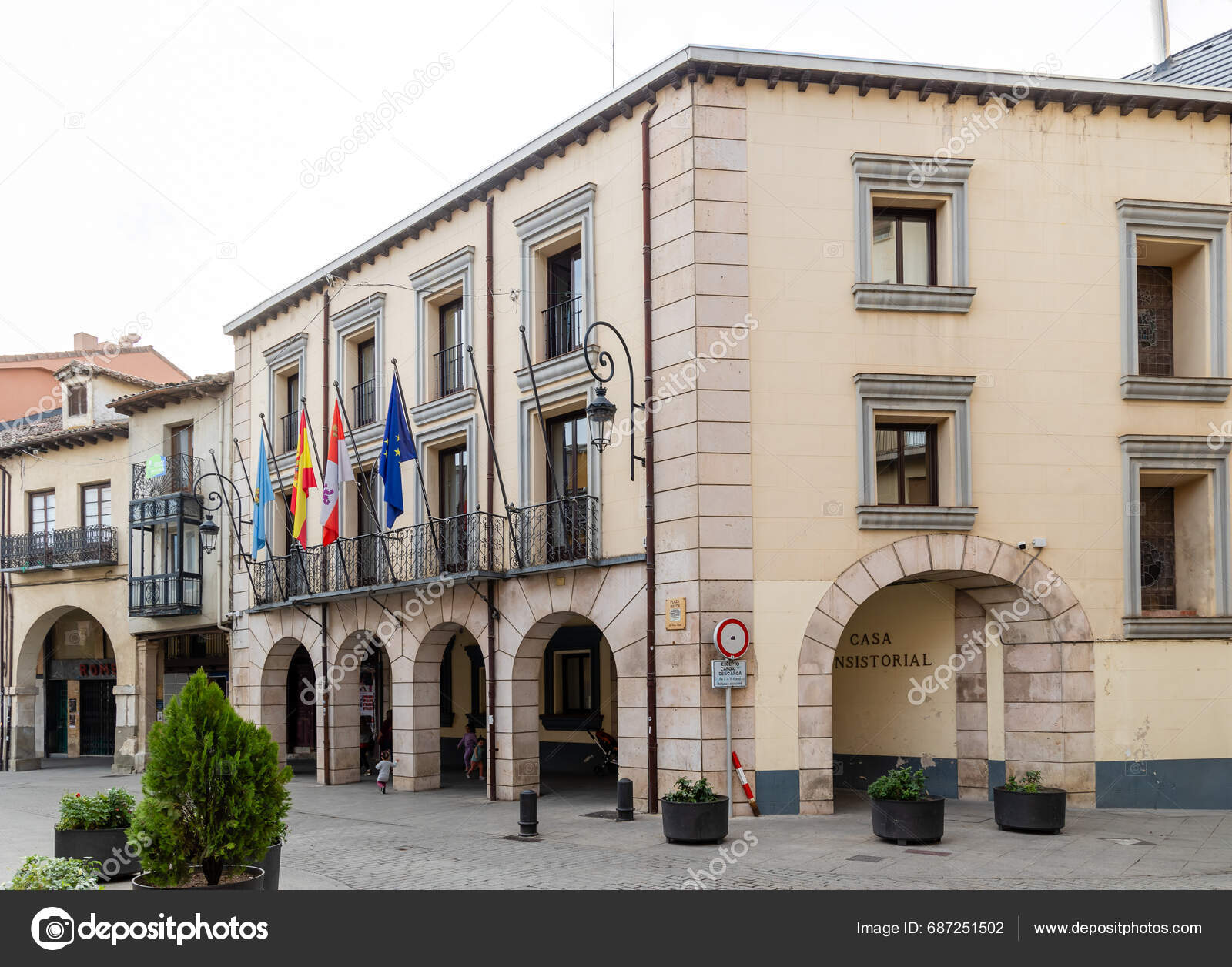 Aranda Duero Spain October 2023 Buildings Historic Center City Aranda ...