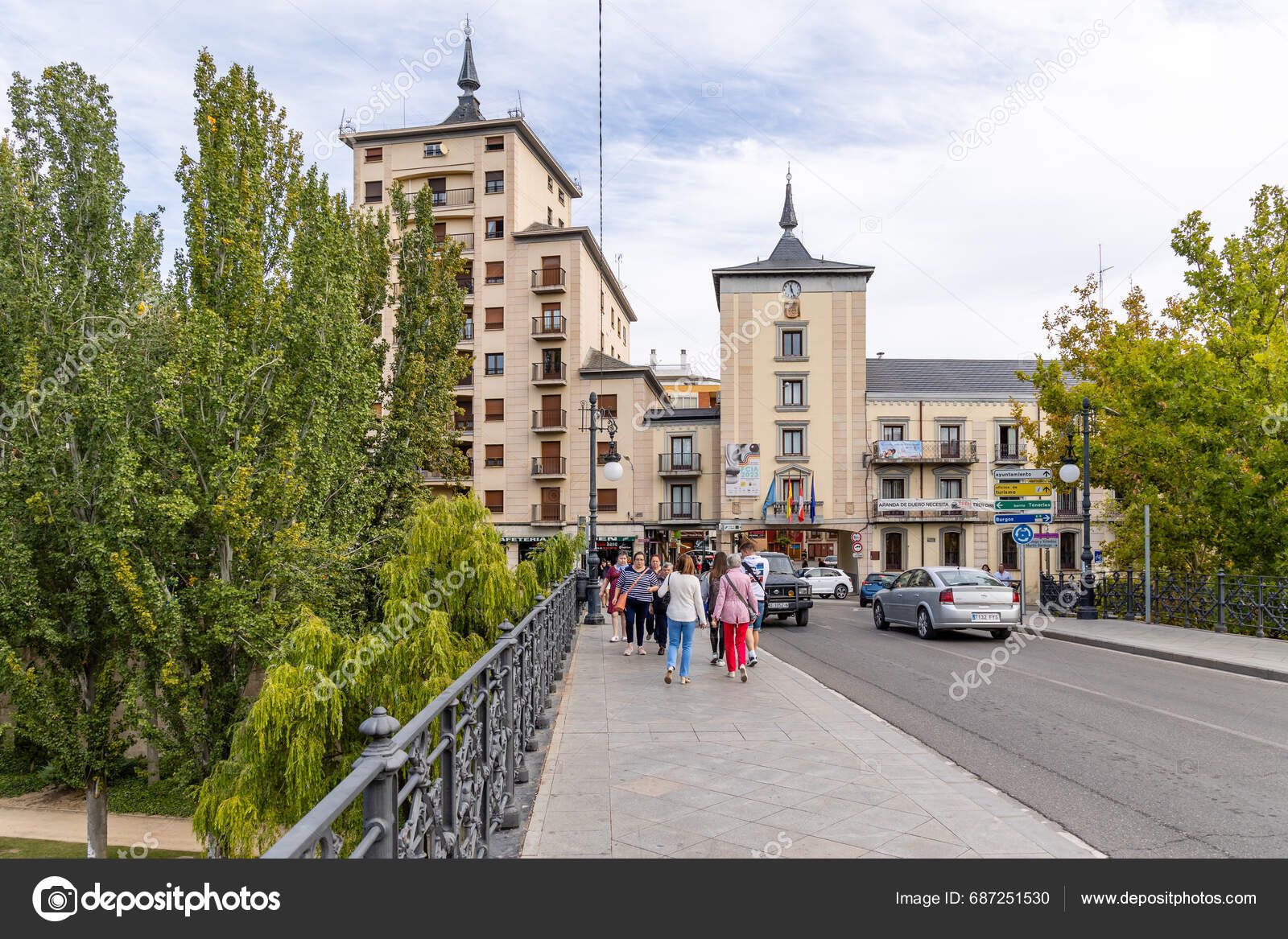 Aranda Duero Spain October 2023 Buildings Historic Center City Aranda ...