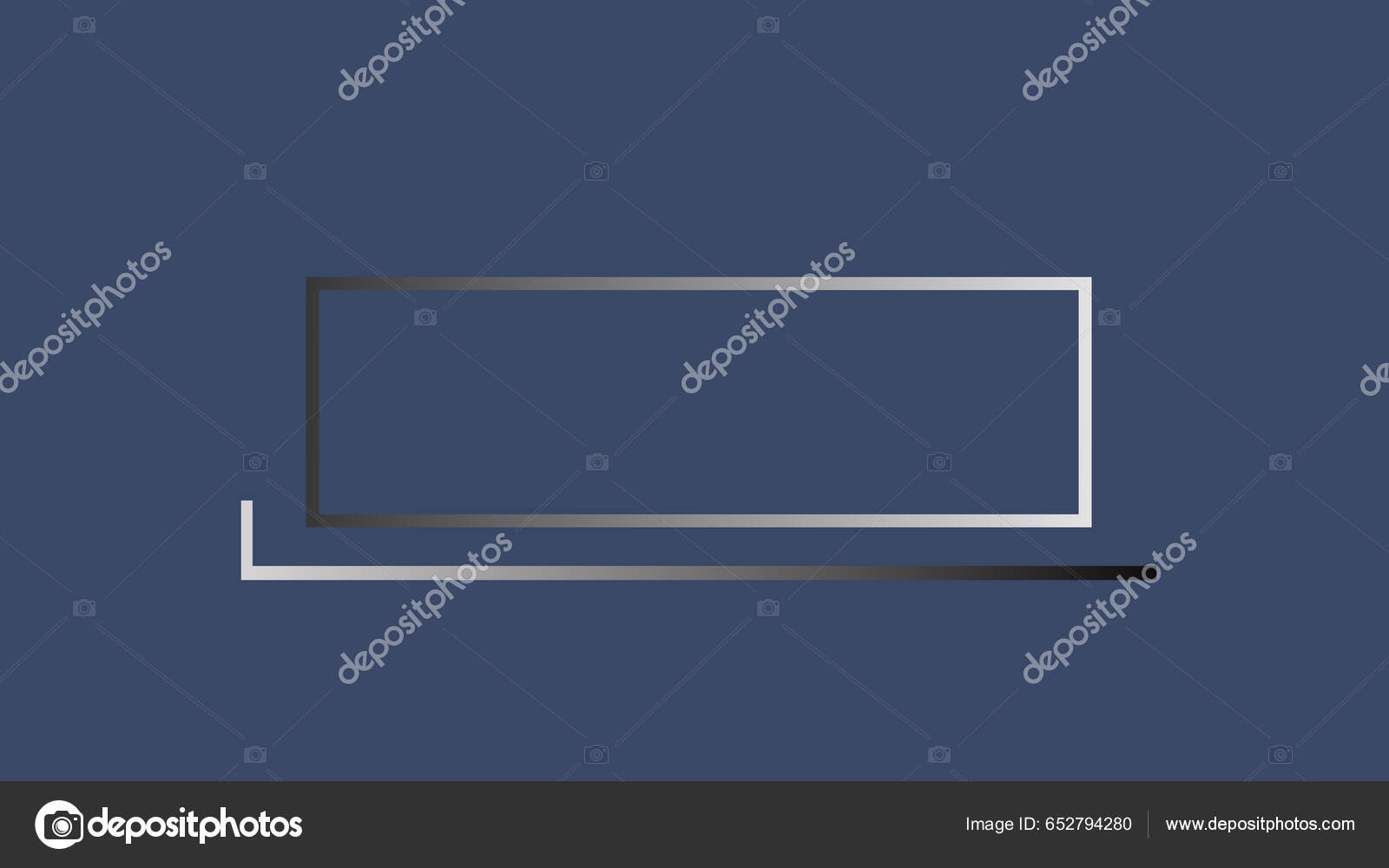 Línea Simple Creando Una Animación Rectángulo Nombre Del Logotipo ...