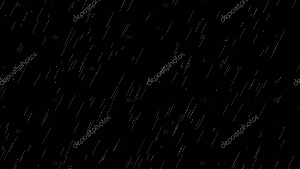 Cinematic Realistic rainfall animation overlay background in alpha luma ...