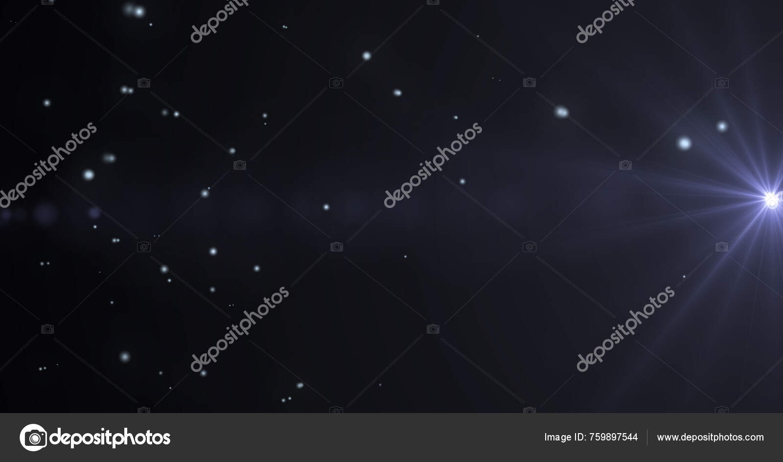 Shimmering Particles Glittering Shiny Shimmering Particles Flare Black ...