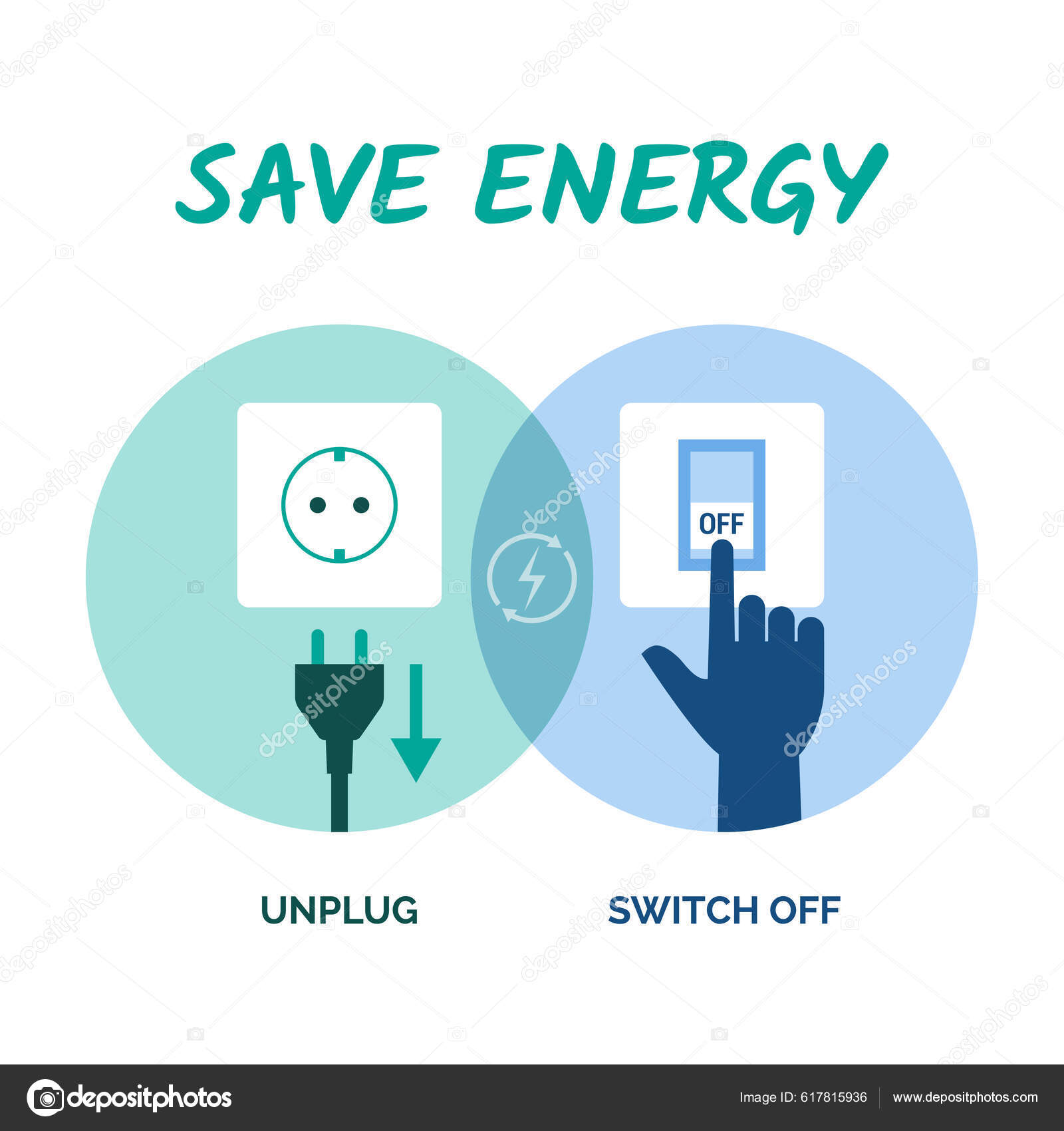 Saving Energy Tips Unplug Appliances Use Switch Lights Stock Vector by ... Saving Energy Tips Unplug Appliances Use Switch Lights Stock Vector by ...