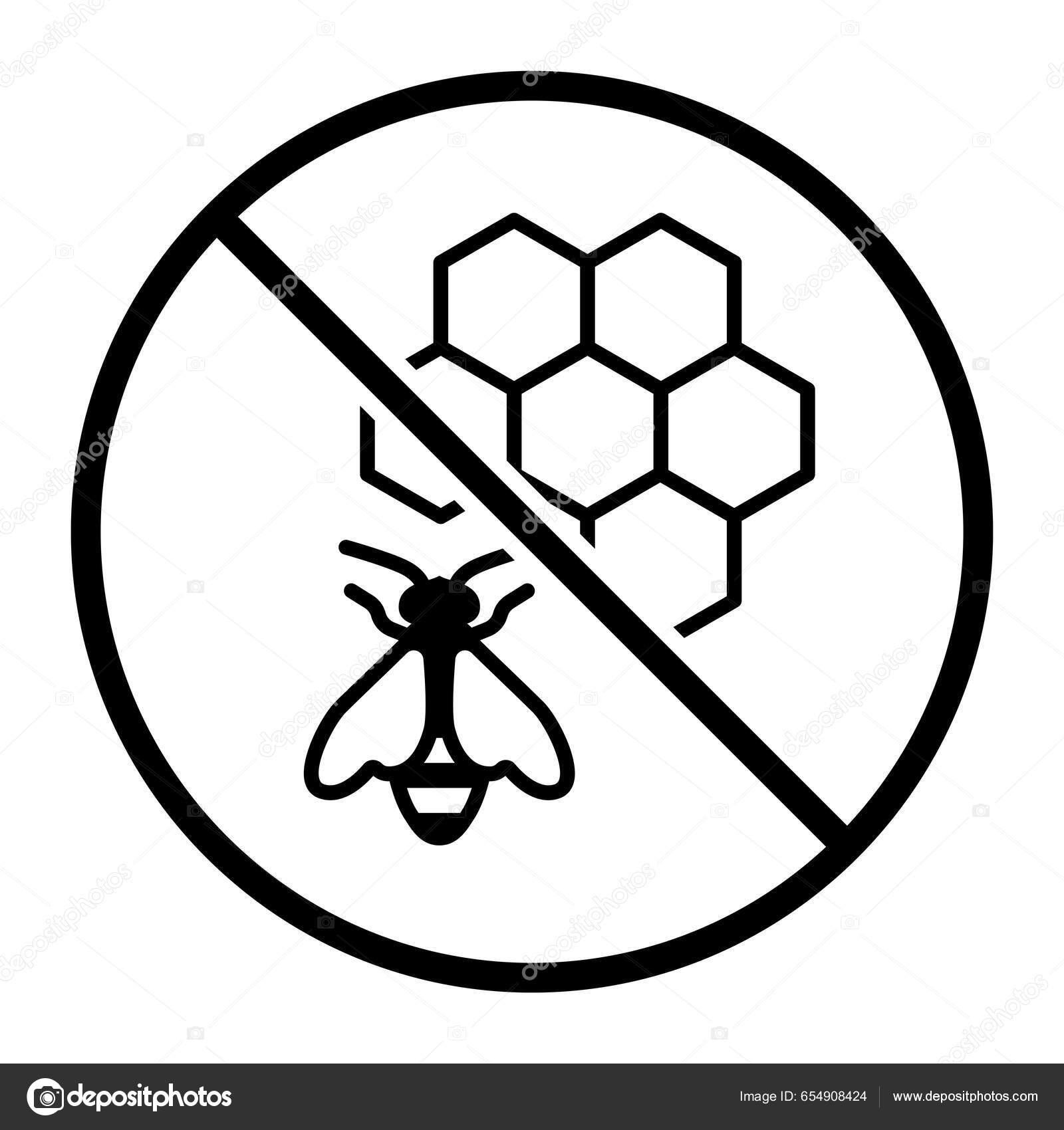 Bee Products Honey Propolis Icon Food Ingredients Allergens Concept ...