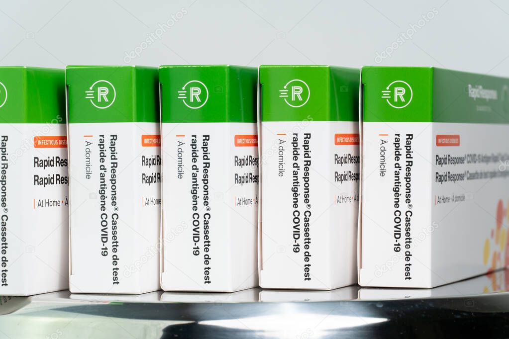 Toronto, Ontario, Canada - December 26, 2022: Rapid Response Covid 19 ...